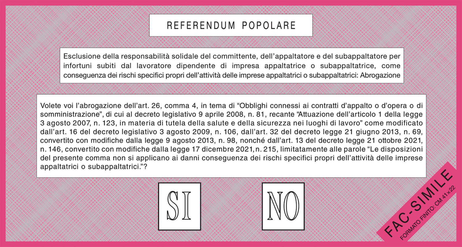 I Cinque Quesiti Del Referendum Popolare Dell 8 E 9 Giugno Gli